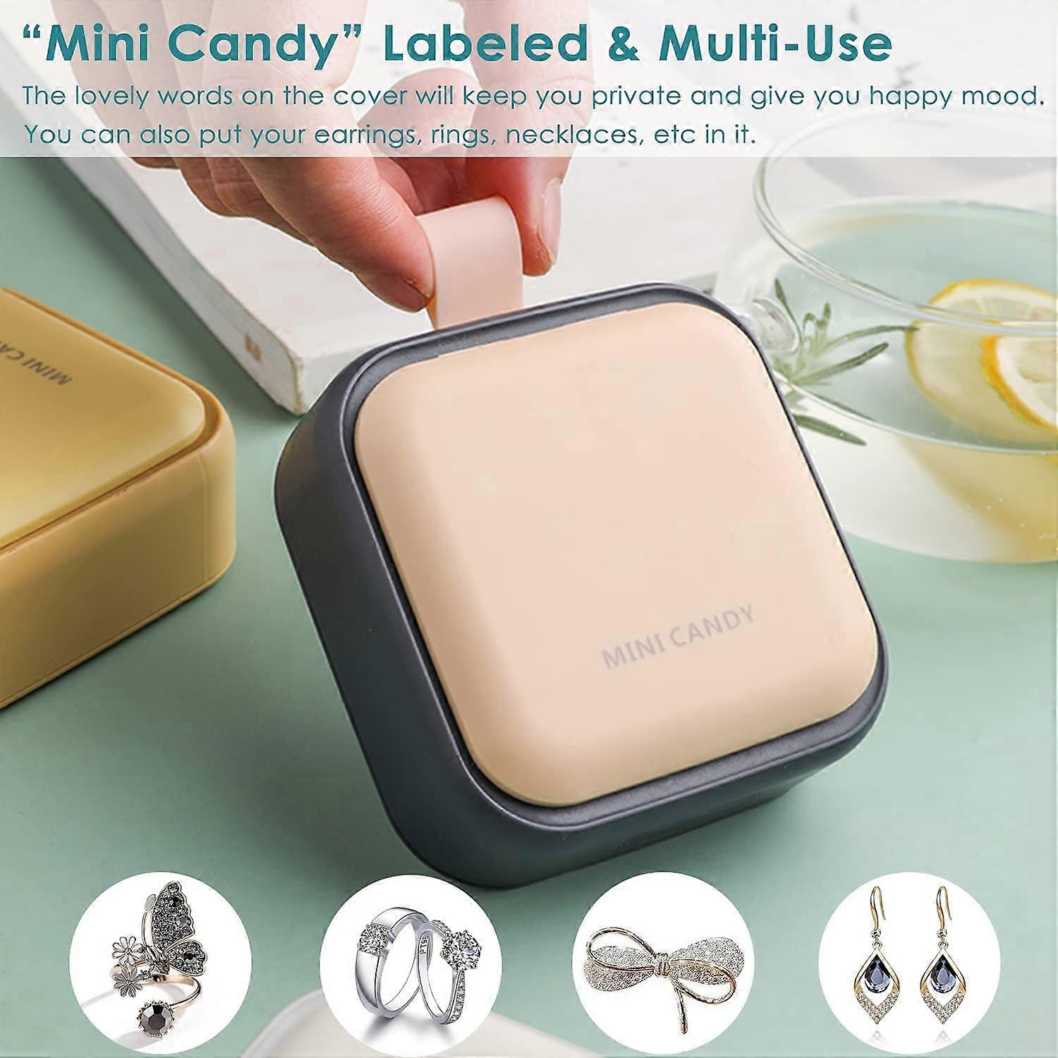 Small Pill Case, Cute Pill Box - 2 Pack Travel Daily Pill Organizer, Portable Pretty Pill ...