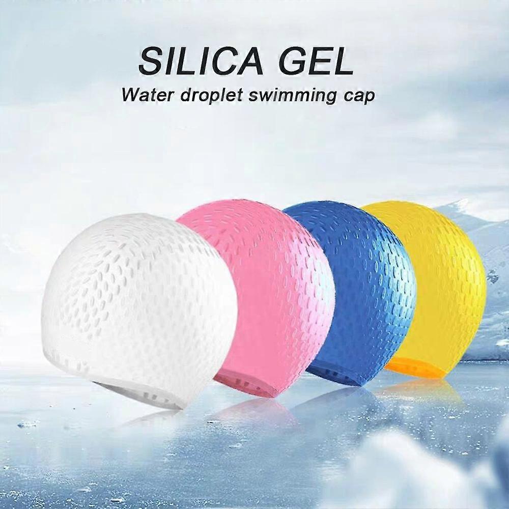 Silicone Swim Cap For Better Swimming Speed Solid Unisex Adult Swimming ...