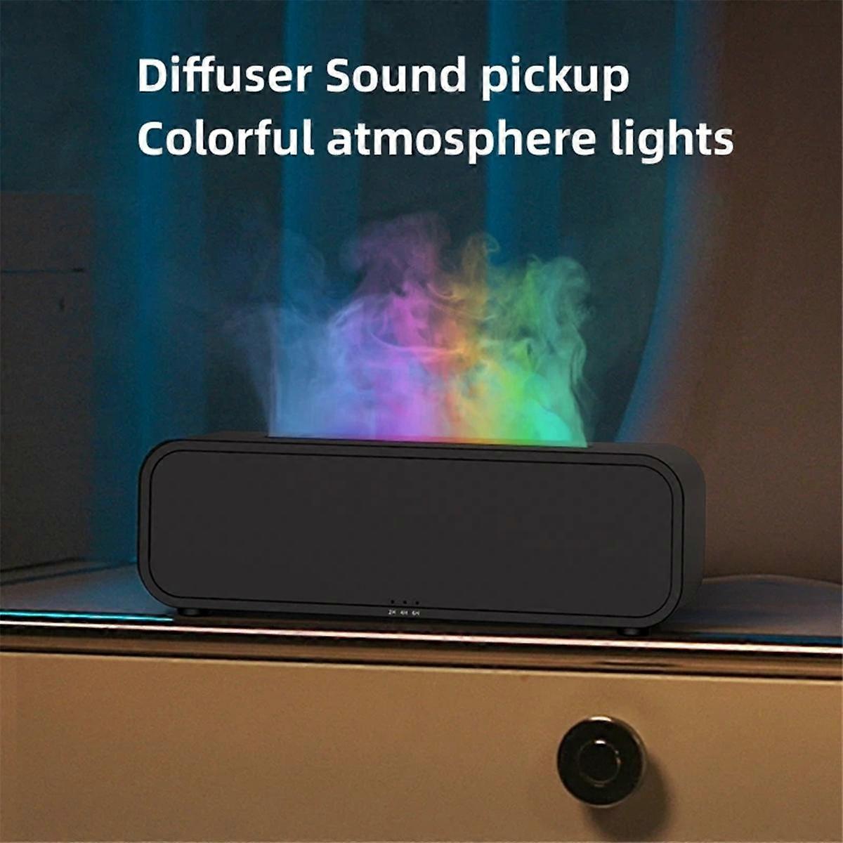 7-Color Light Simulation Flame Aromatherapy Machine Remote Control ...