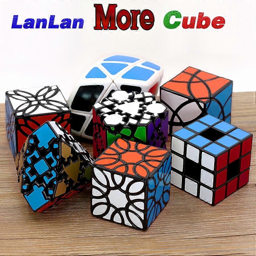 Puzzle LanLan Strange Shape Special Magic Cube Octahedron Skew Helicopter Clover Square ...