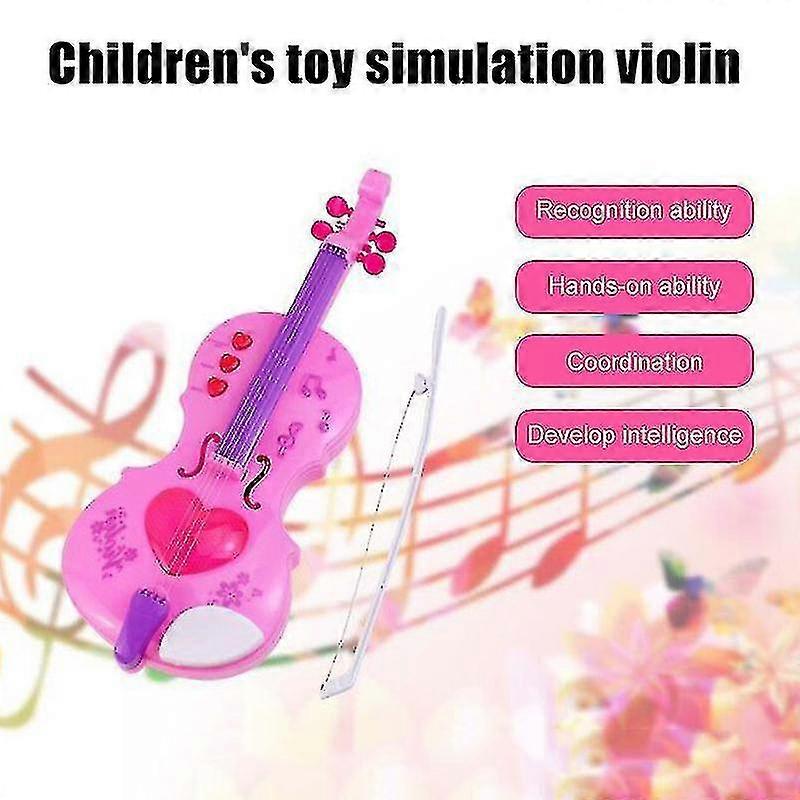 Child Simulation Violin Toy Electric Musical Instrument With Music Demo ...