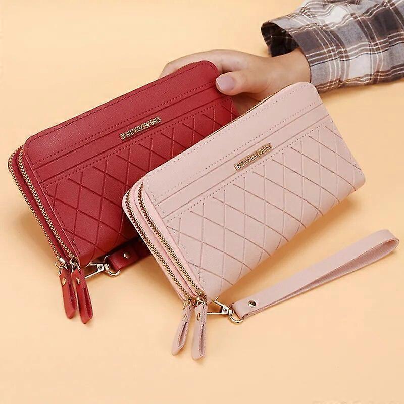 Women Long Wallets Double Zipper Clutches Women Luxury Purse Card ...