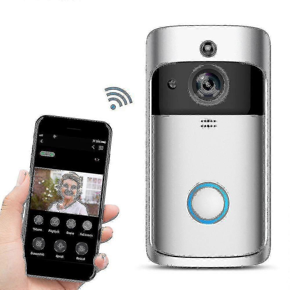 V5 Video Doorbell Wireless Wifi Remote Monitoring Intelligent Video Intercom Monitoring Doorbell ...