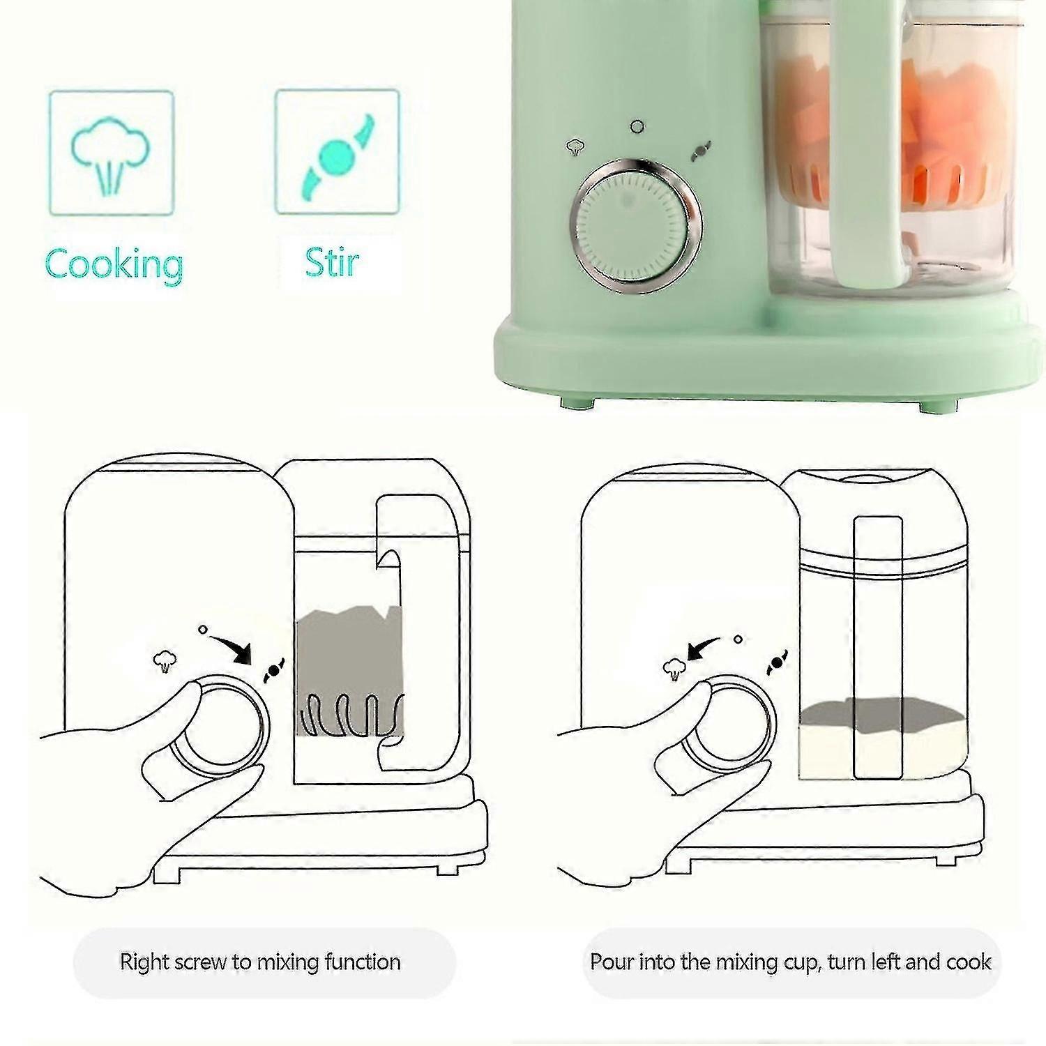 Baby Food Maker, Puree Food Processor,steam Cook And Mixer, Warmer ...