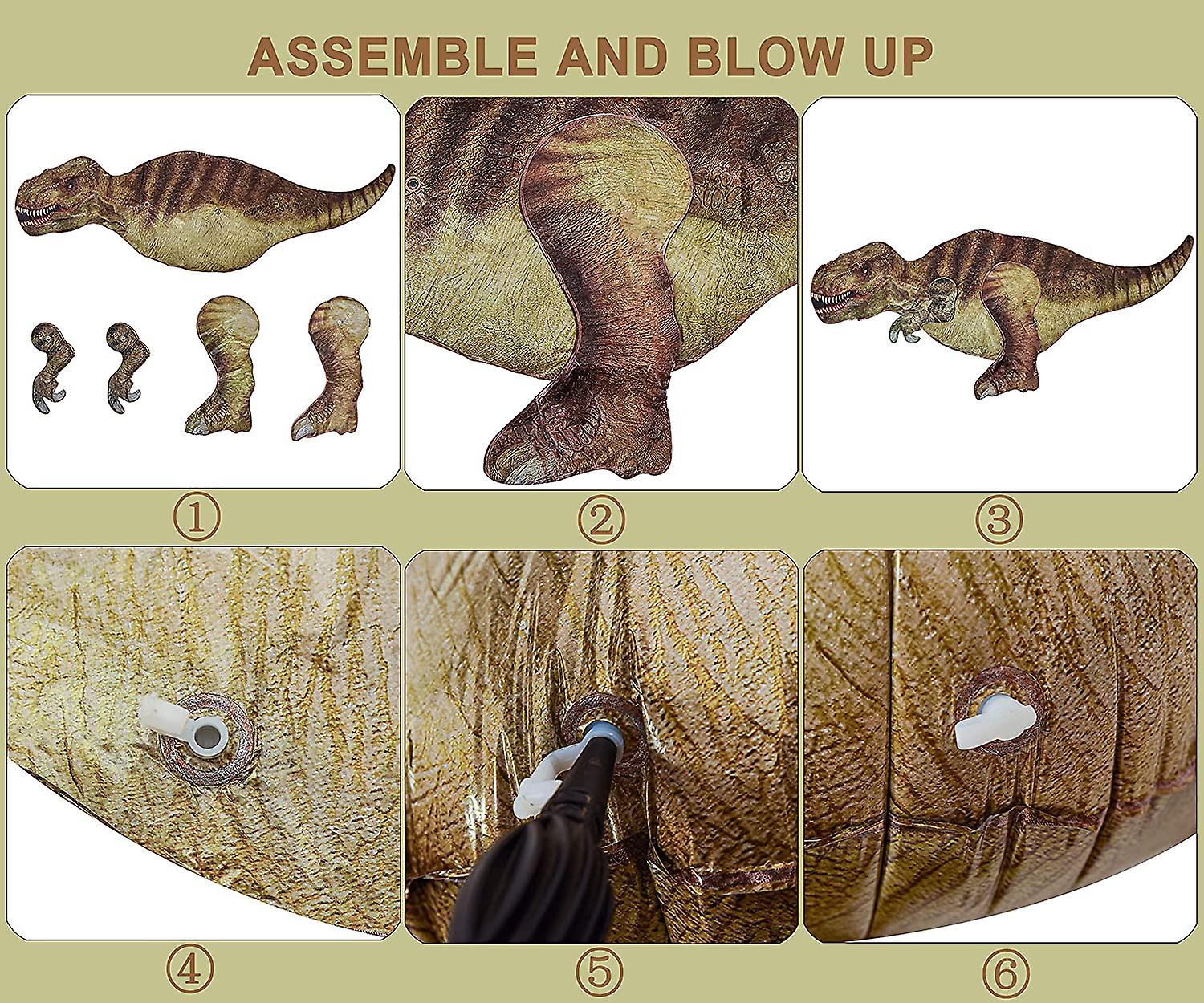 47" T-rex Dinosaur Inflatable Balloon Dinosaur Birthday Party Supplies Decorations Giant ...