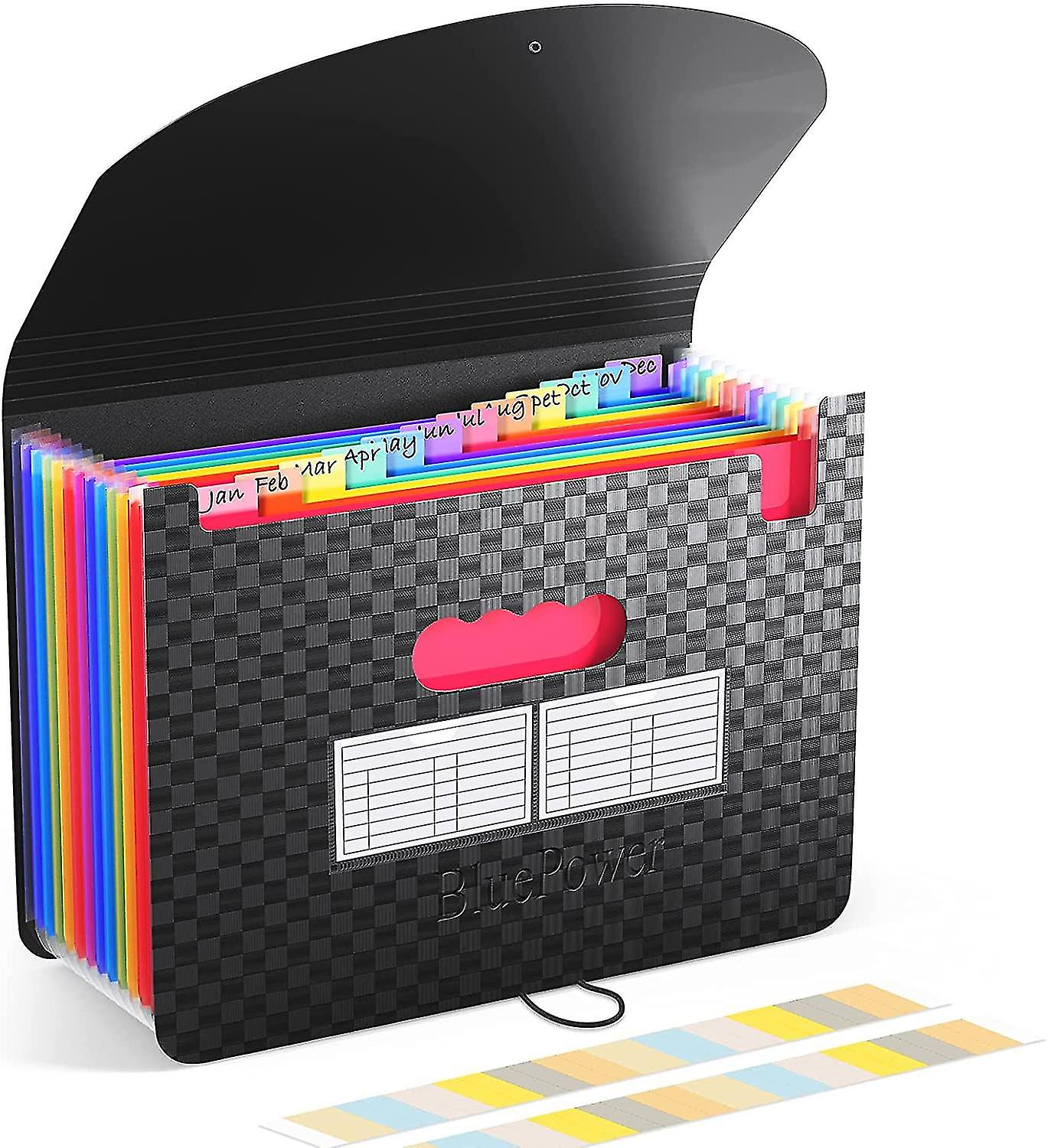 Accordian File Organizer 13 Pockets Expanding File Folder Expandable