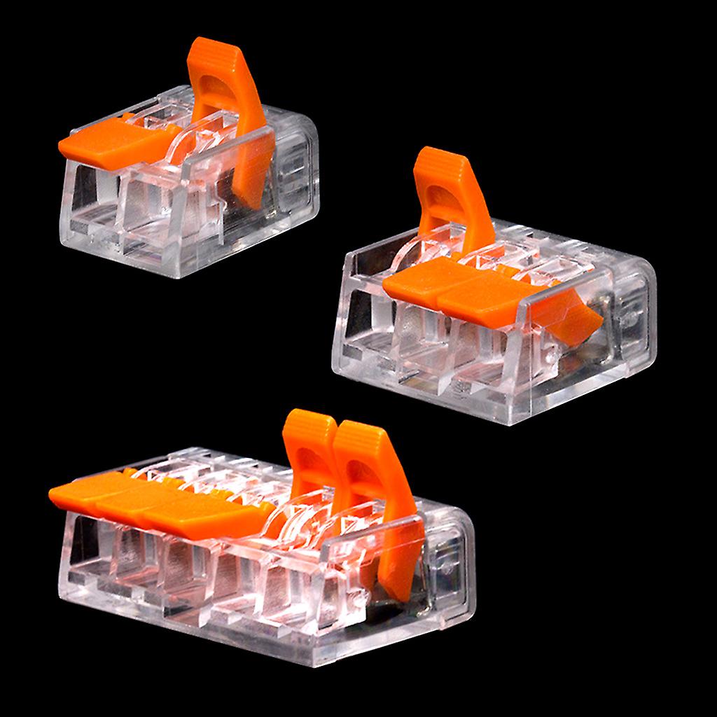 75pcs Electrical Lever Wire Connectors 2 Port 3 Port 5 Port Electric ...