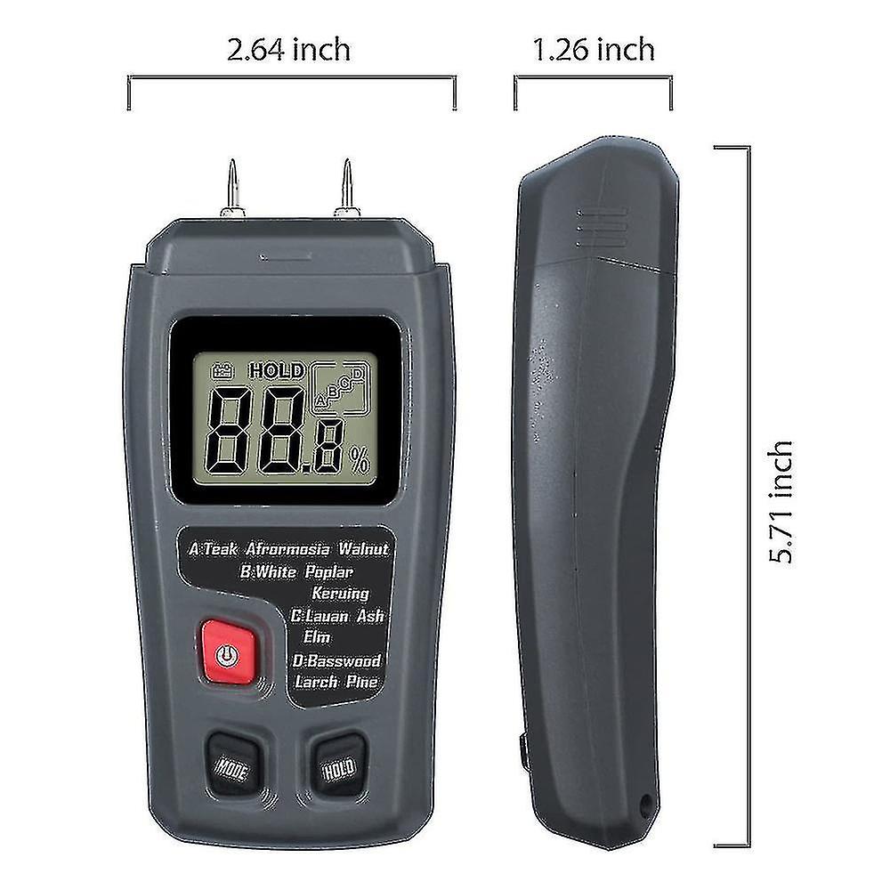 Moisture Meter Wood Moisture Detector Lcd Damp Moisture Tester | Fruugo UK