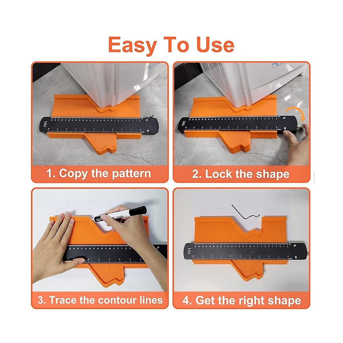 10 Inch Super Gauge Shape And Outline Tool, Contour Gauge Tool With ...