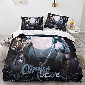 Corpse Bride Printed Bedding Set Duvet Cover Set 3d Printed skull ...