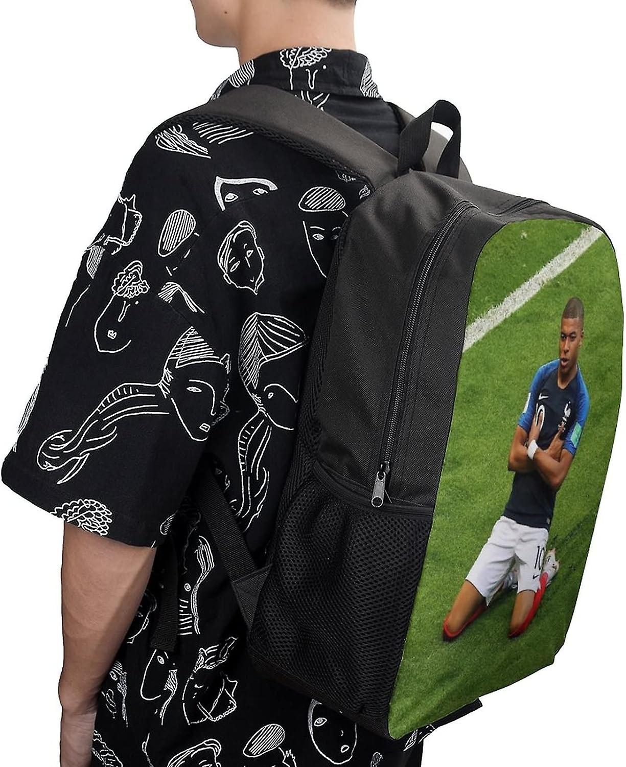 GENBAK Mbappe Backpack 3D Printed Football Star Travel Backpack Casual ...
