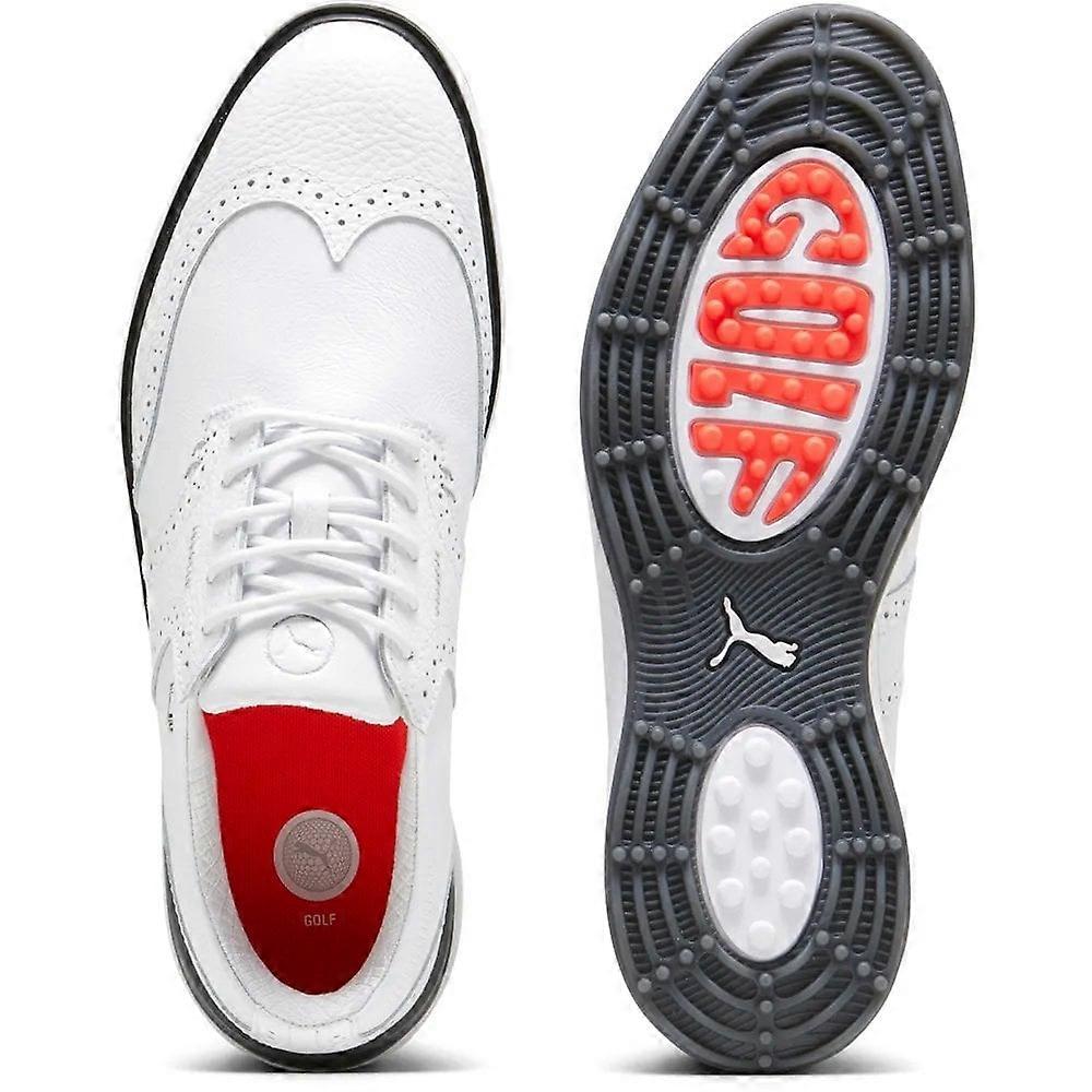 Men's Puma Avant Wing Tip Golf Shoes - White | Fruugo UK