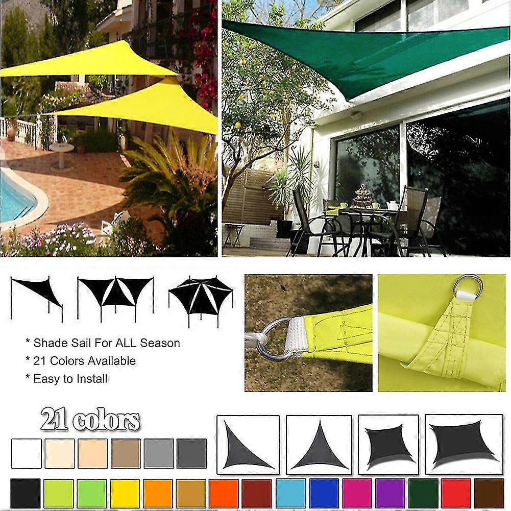 Outdoor Shade Sail Waterproof Sun Shelter Triangle Sunshade Protection ...