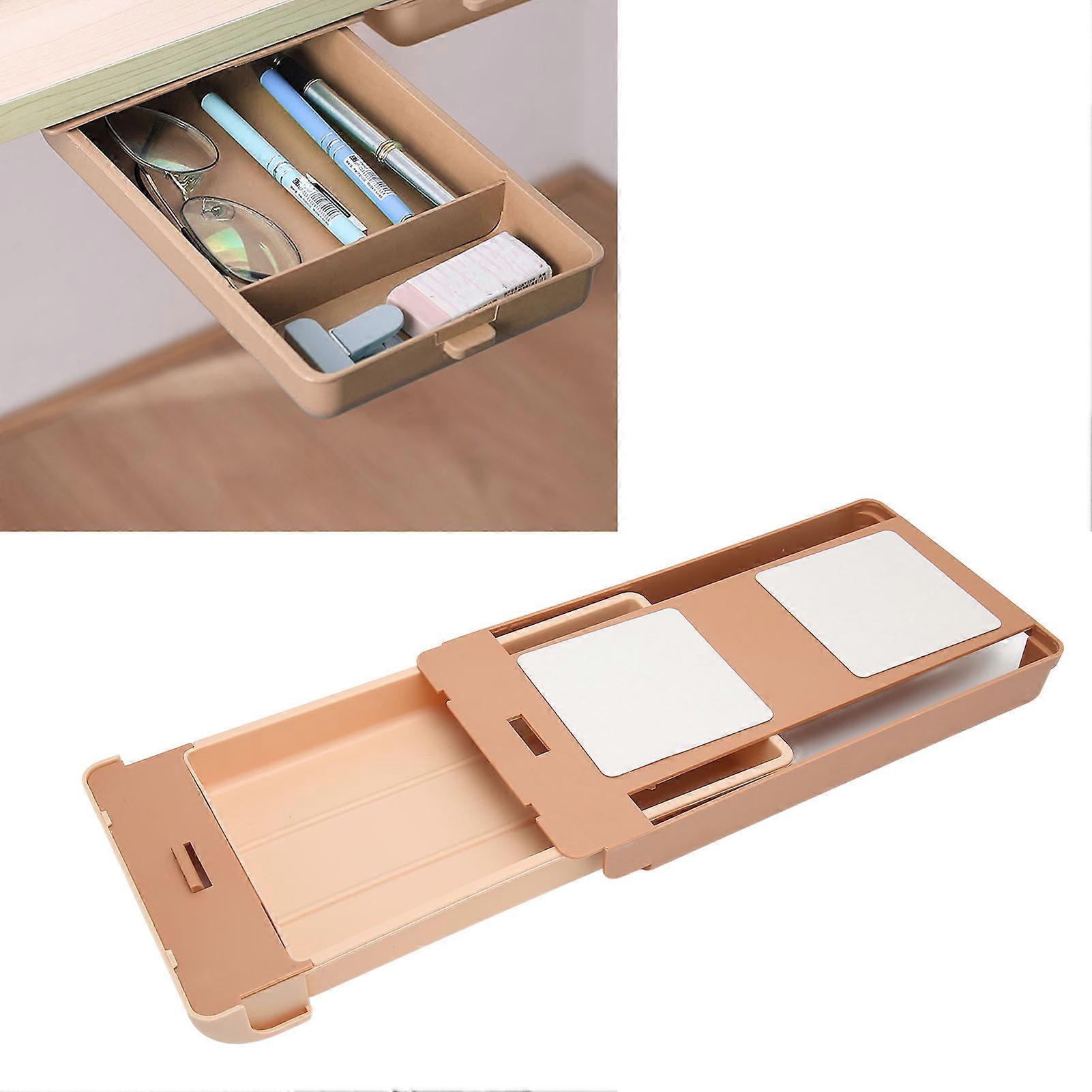 Under Table Drawer Bottom Storage Concealed Paste Under Desk Pull Out ...