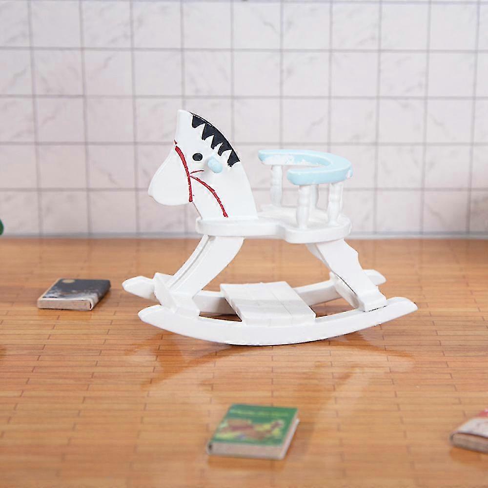 1 Pcs Kids Rocking Horse Simulation Furniture Mini Rocking Horse Toy ...