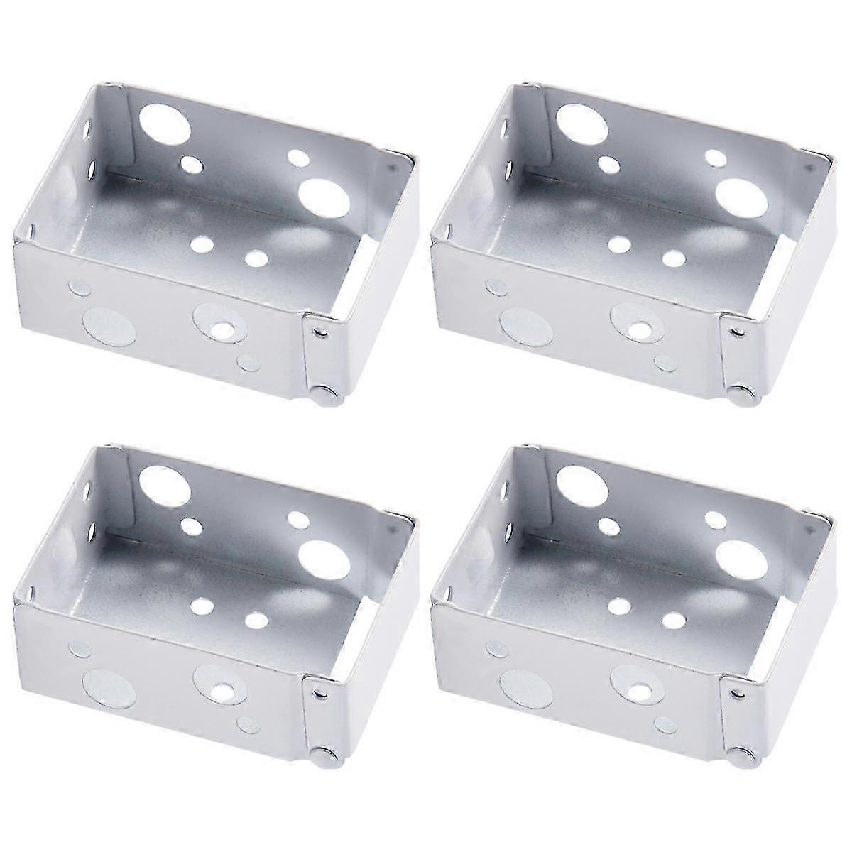 4 Pieces Blind Brackets 2 Inch Low Profile Box Mounting Bracket for ...