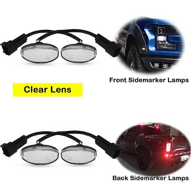 For 2010-2014 1st gen Ford F-150 Raptor Front Amber & Rear Red Full LED ...