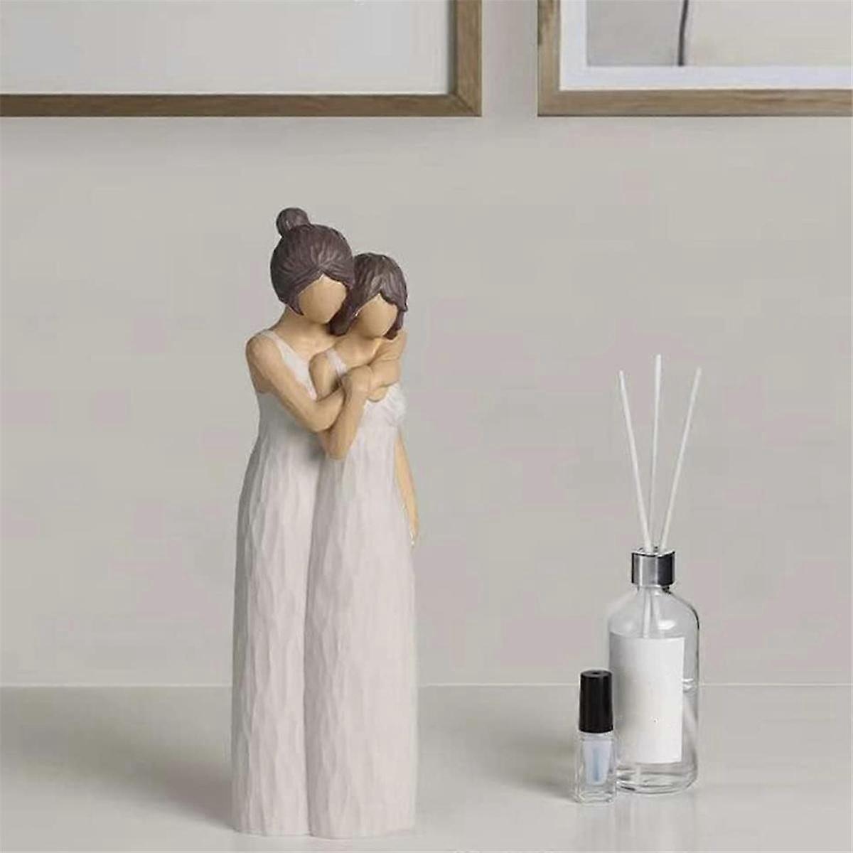 Mother and Daughter Figurines, Mother Daughter Hugging Figurine Statues ...