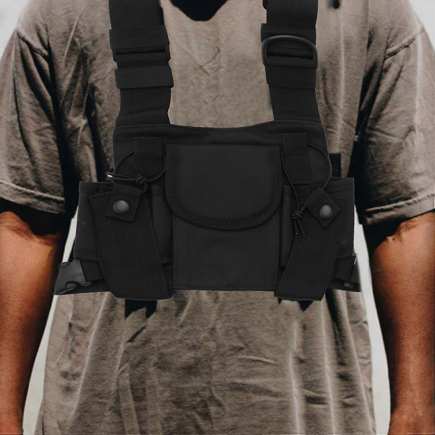 Radios Pocket Radio Chest Harness Chest Front Pack Pouch Holster Vest ...