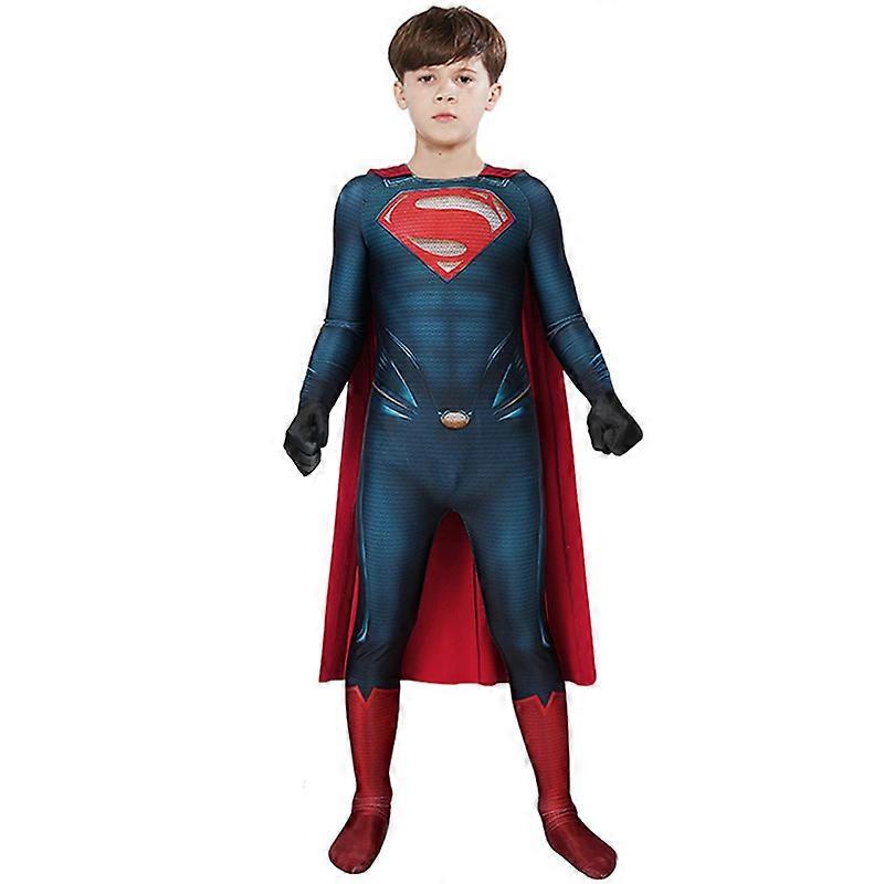 Superman Marvel Superhero Clark Kent Kal El Cosplay Costume Bodysuit ...