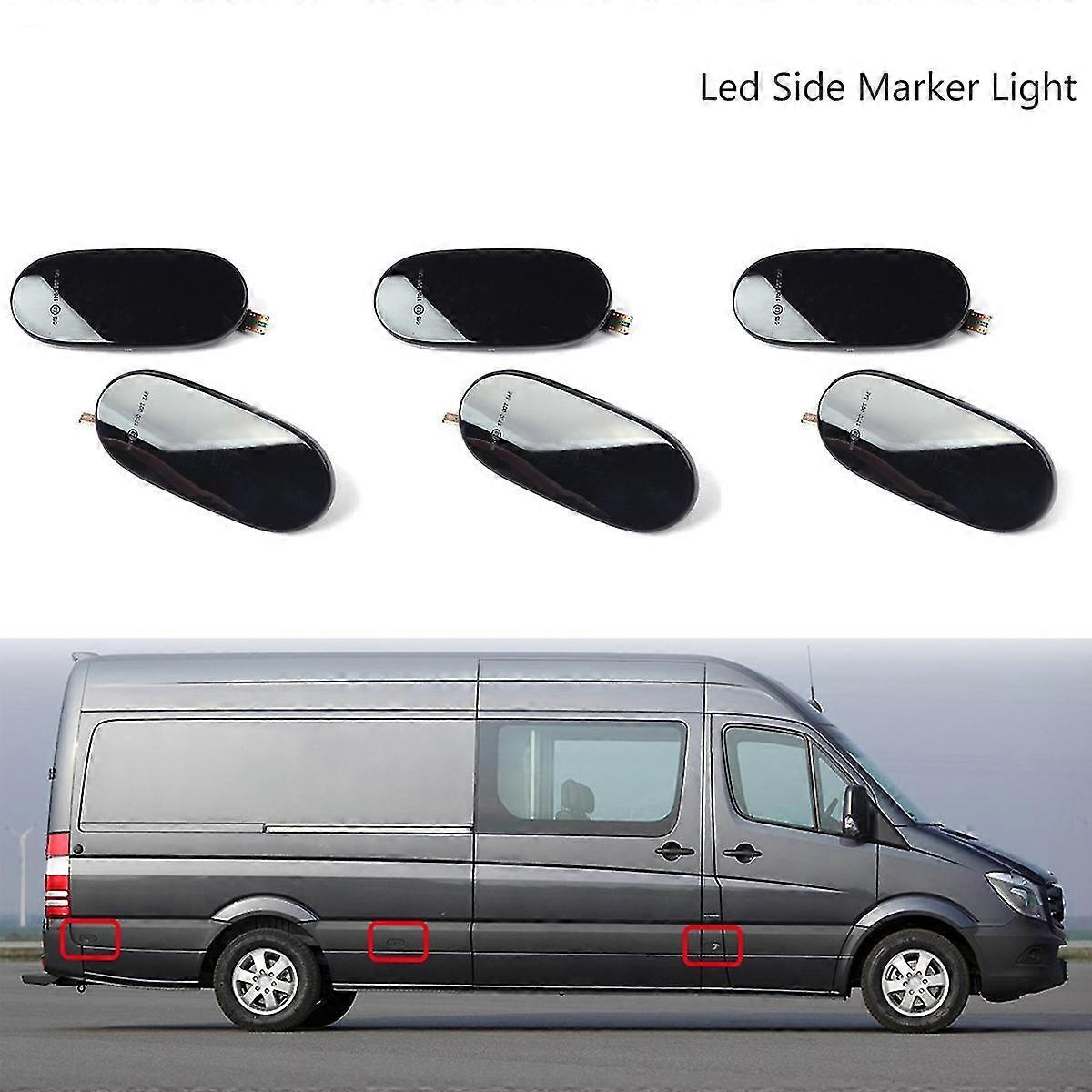6X LED Dynamic Side Marker Turn Signal Lights Indicator Lamp for ...