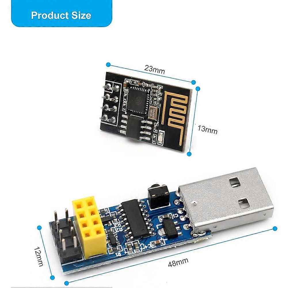 Usb To Esp8266 Breakout Ch340c Esp 01 Esp 01s Prog Wifi Programmer 