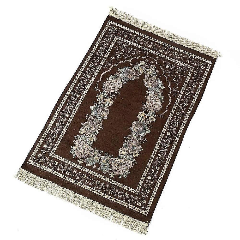 Sajadah Muslim Prayer Rug Islamic Chenille Ramadan Worship Blanket With ...