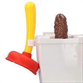 Family Poop Toilet Game with Plunger Dice Tokens Grab Flying Poop ...