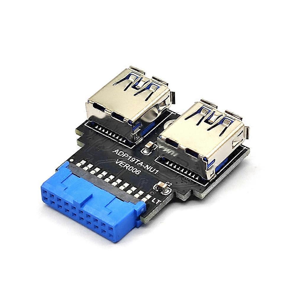 19Pin to Dual USB Adapter Connector USB Connector Motherboard 19Pin to ...