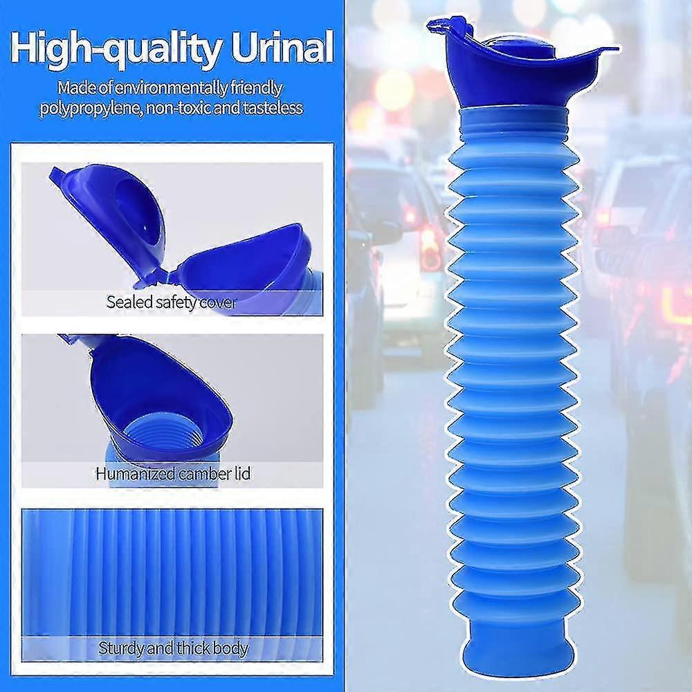 Emergency Urinal, 2 Pack Shrinkable Urinal, 750ml Portable Personal ...