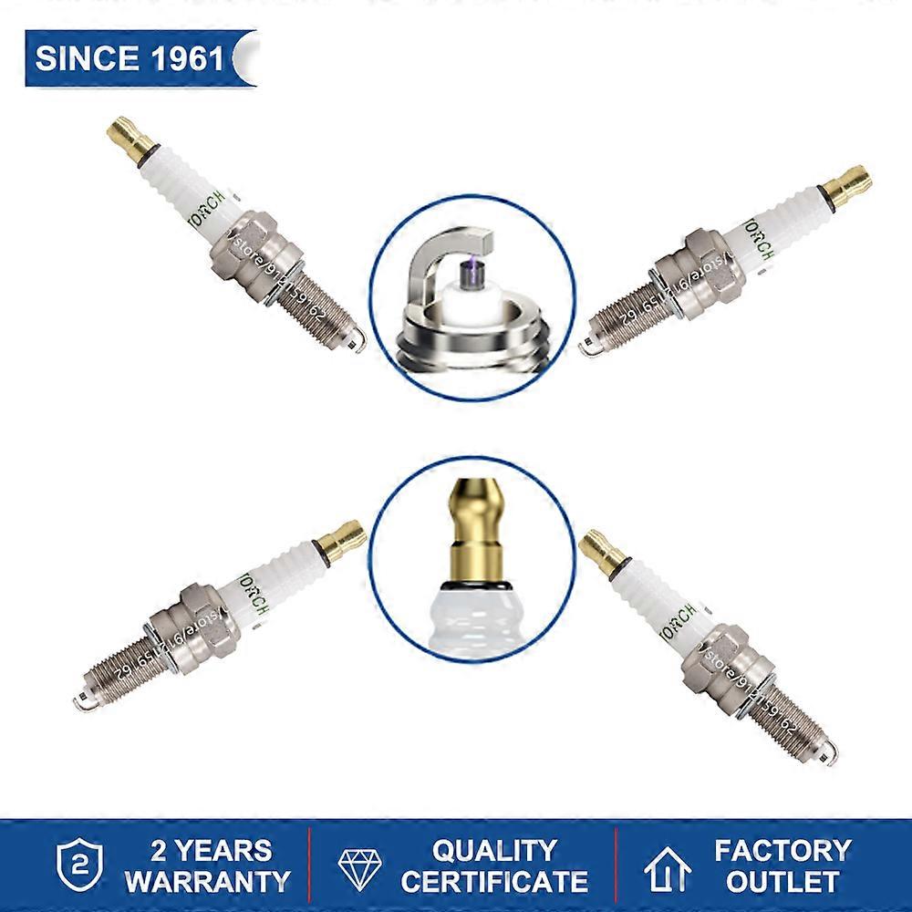 4-6PCS Screw Terminal Spark Plugs TORCH B8RTC-9 Replace for 90527/MR8E ...
