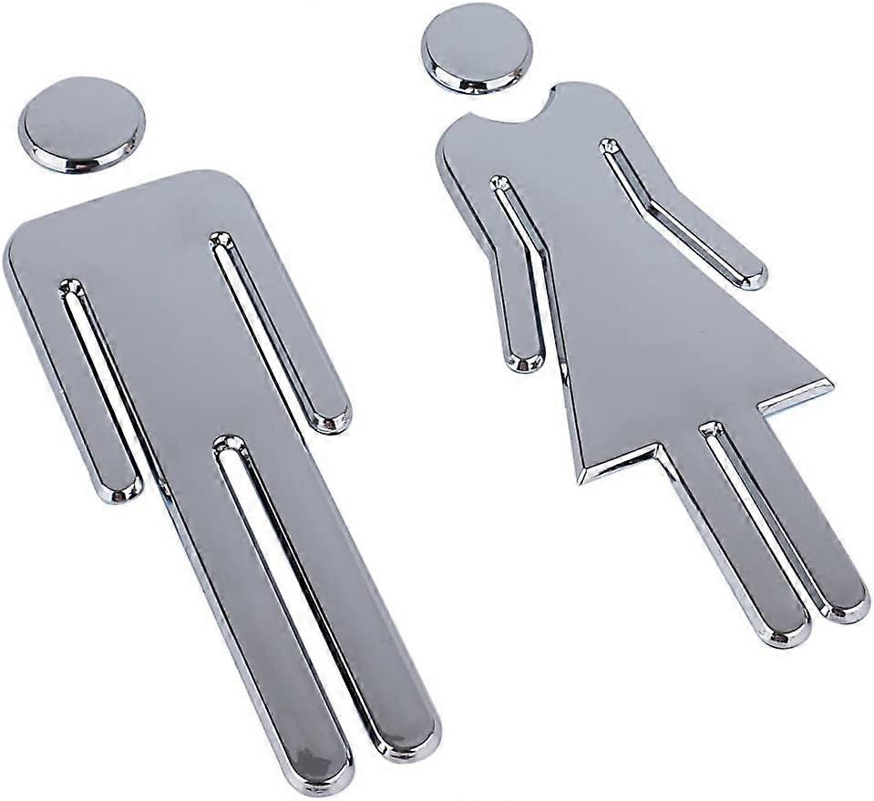 WC-skilte Mand Kvinde Toilet Mand Kvindelige tegn WC piktogram Dørplade ...