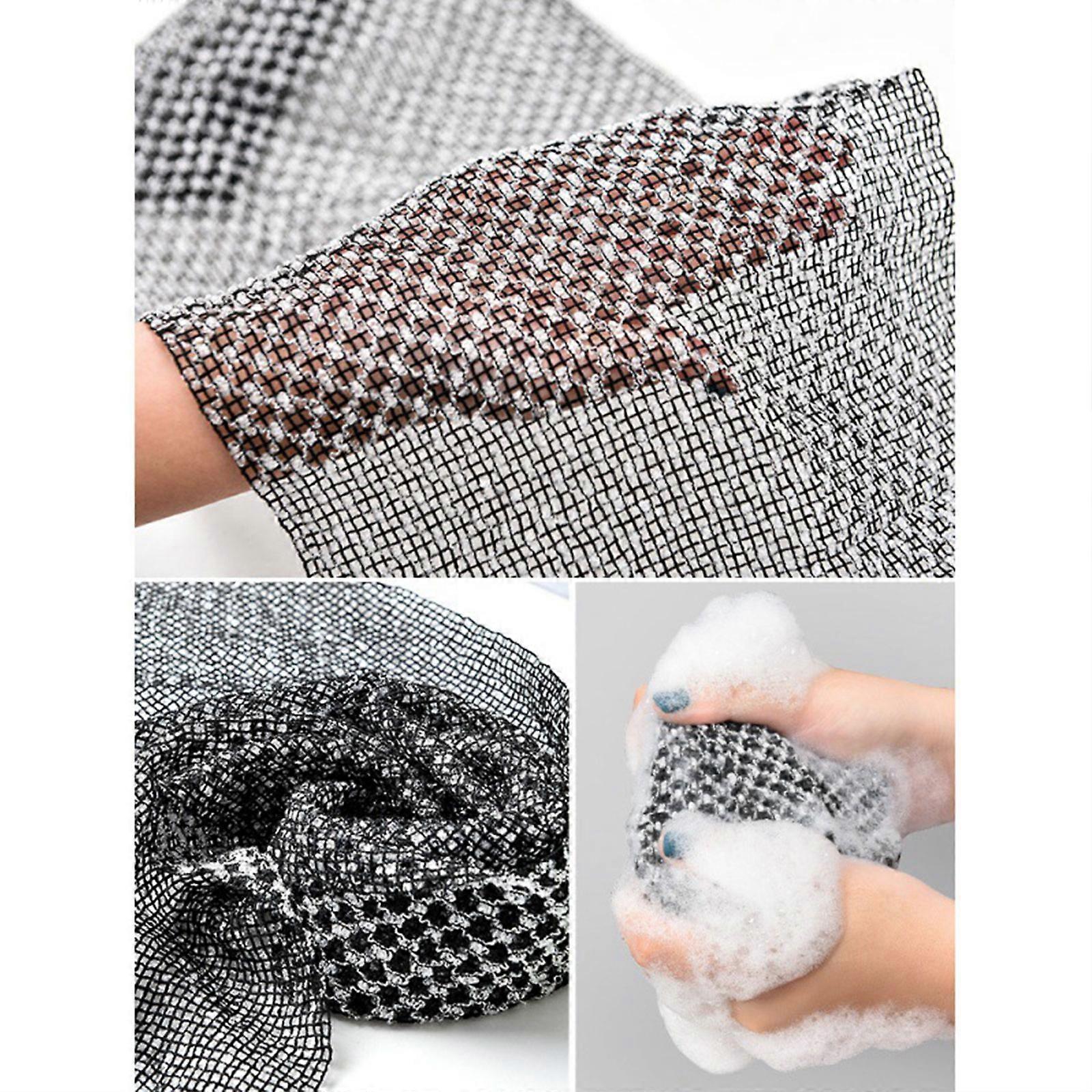 2pcs Shower Back Scrub Cloth Bath Towel Body Brush Strip Scrubber Skin ...