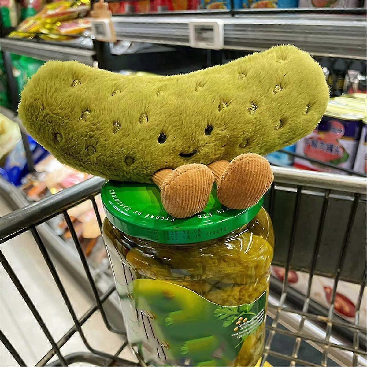 Green Pickle Plush Doll Small Vegetable Food Cushion Decoration ...