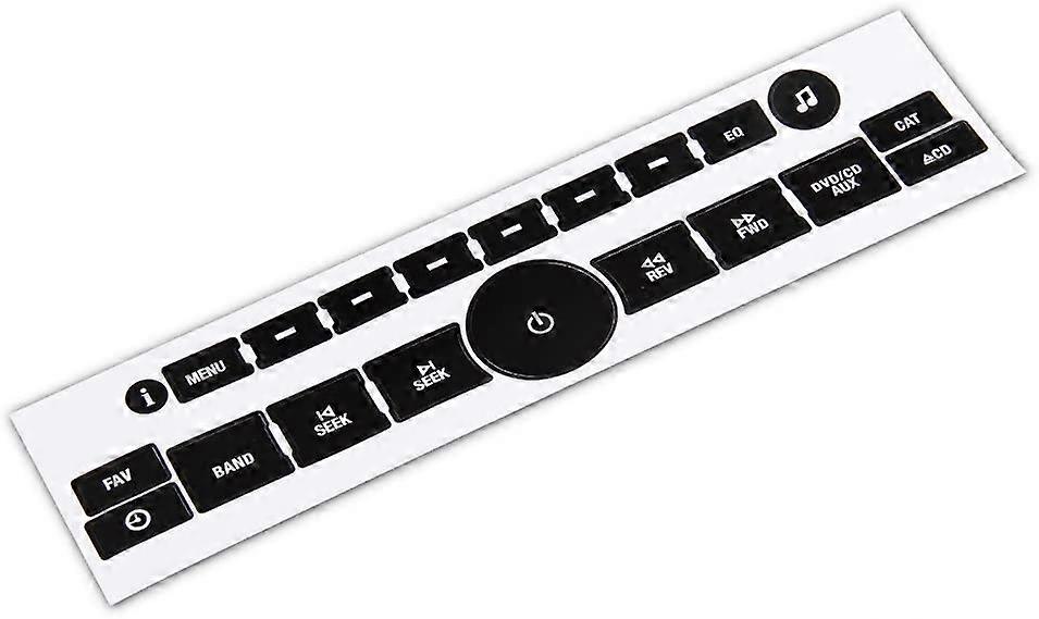 07-14 GM Vehicles Radio Dash Button Repair Kit Decal Fix Ruined Faded ...