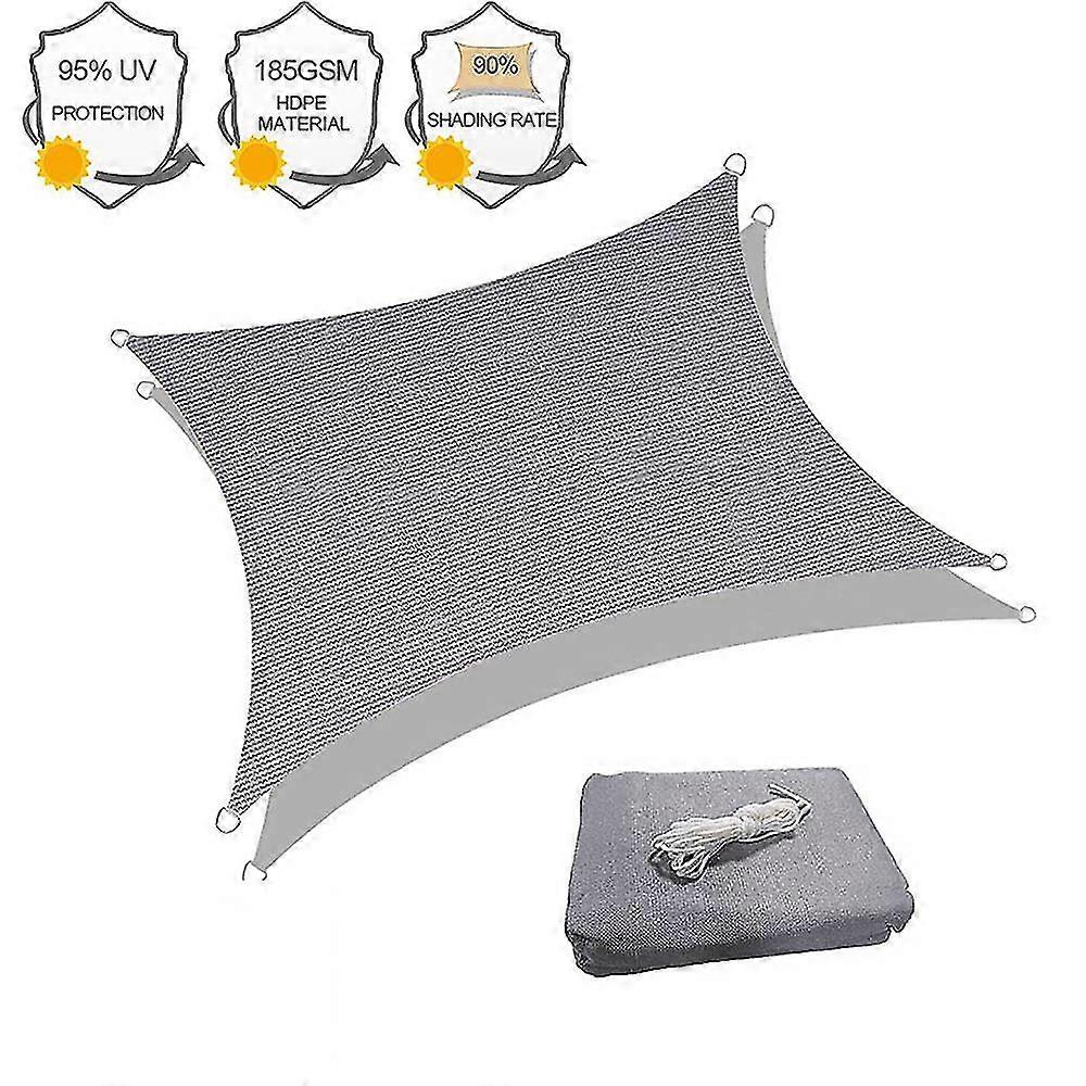 Sun Shade Sail Rektangel Canopy Shades För Utomhus Patio Pergola Cover ...