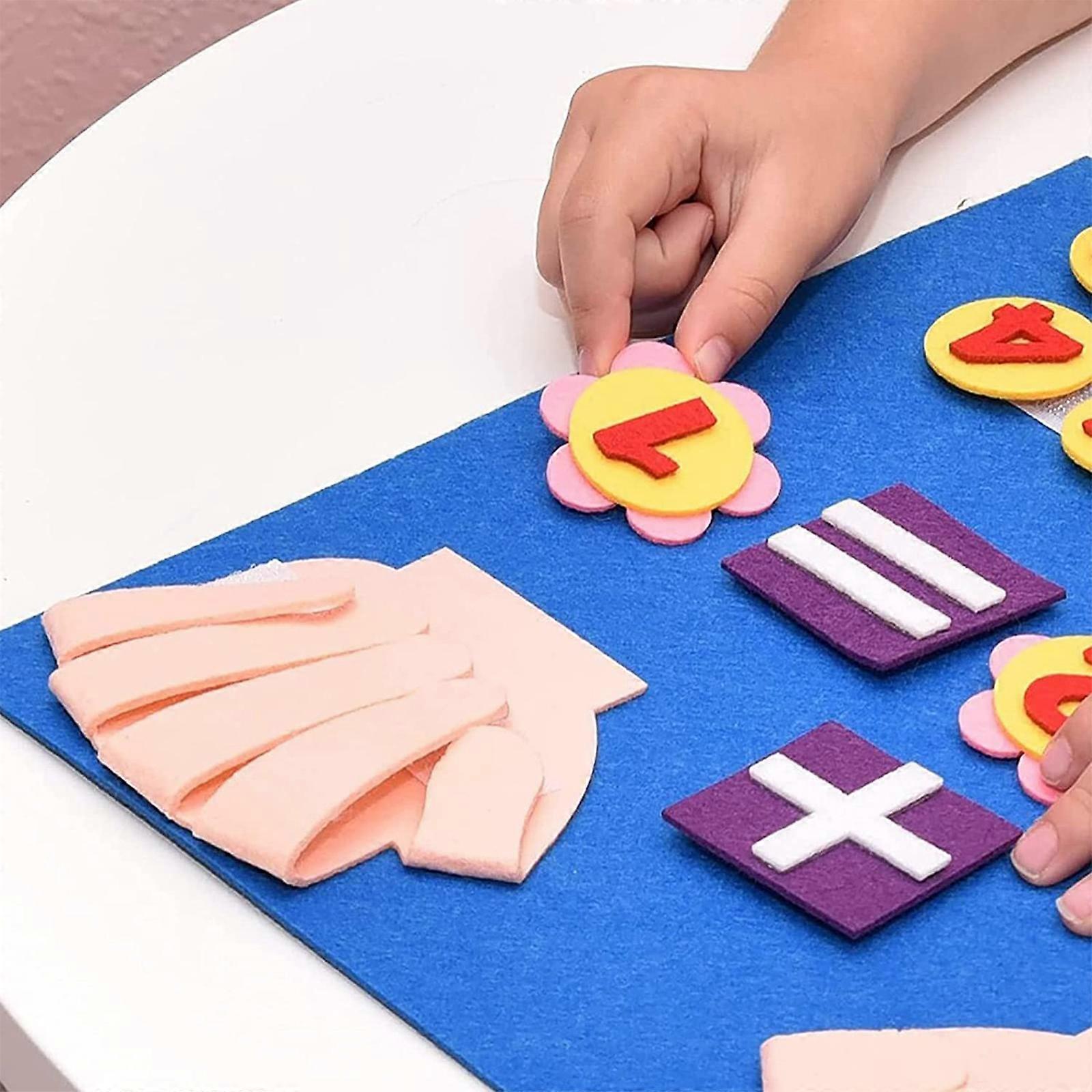 2023 New Upgrade Felt Board Finger Numbers Counting Toy Teaching Aids ...