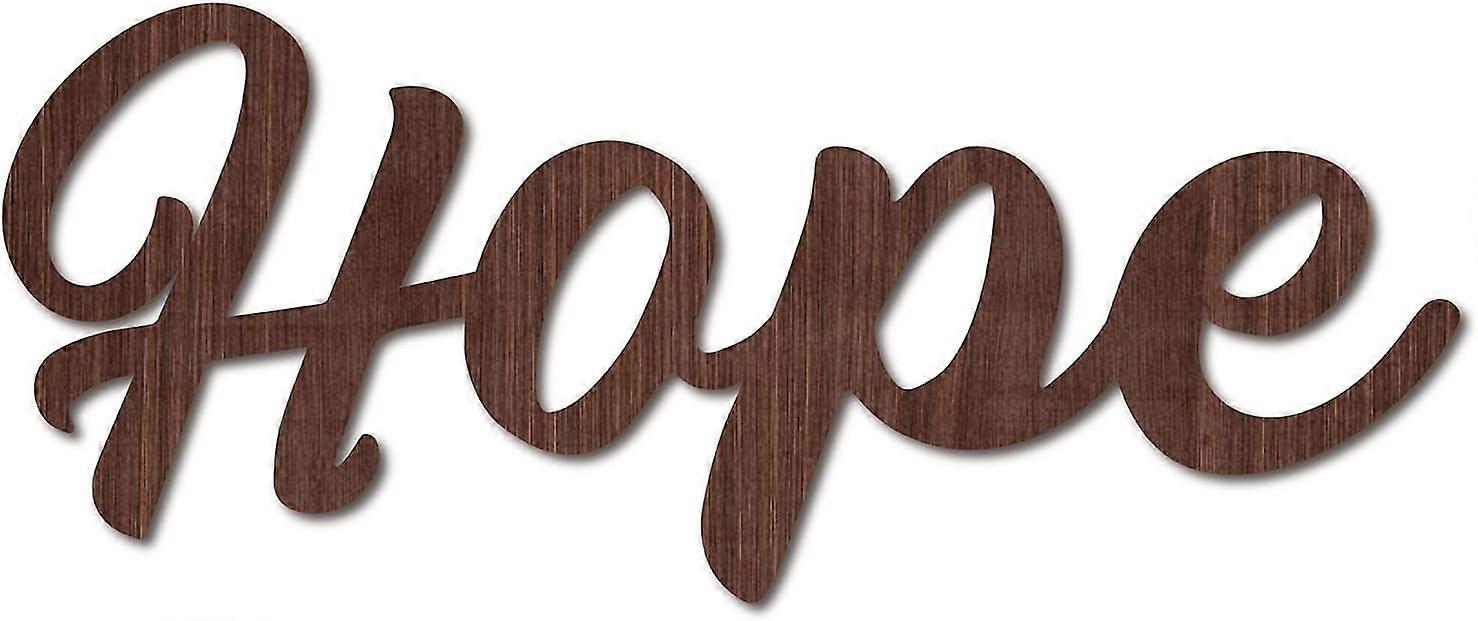 Cutout Sign Hope Wooden Wall Art Decor Wood Word Sculpture Signs Rustic ...