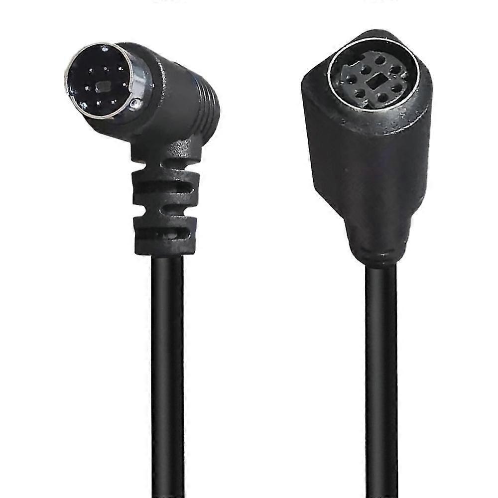 Mini DIN 7 Pin Cable 3 Meter Male to Female Right Angle Connector ...