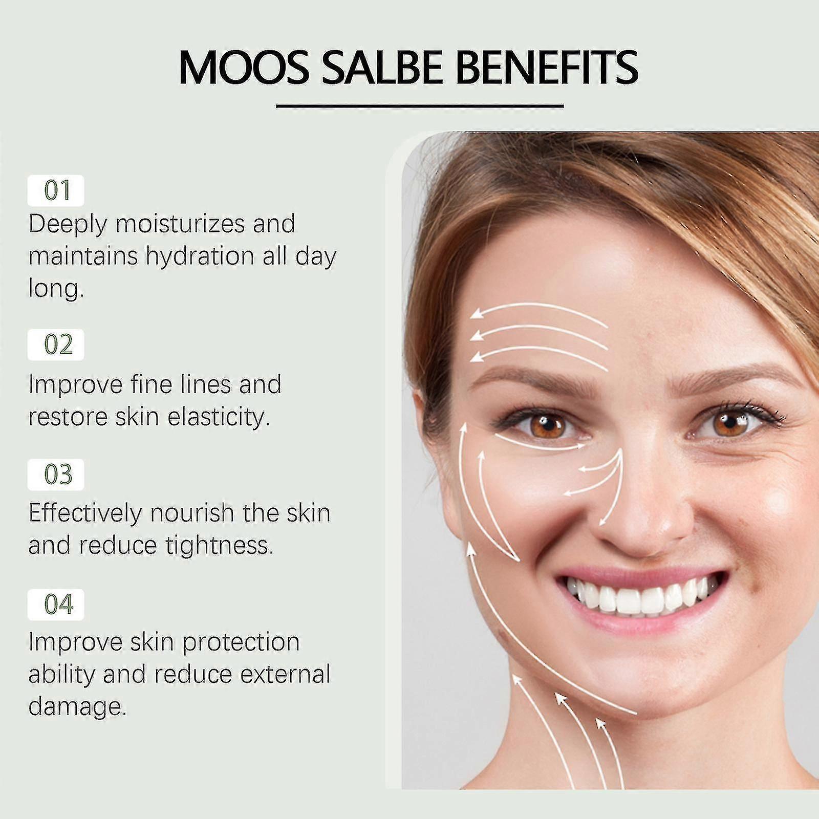 Moss Ointment Moisturizer, Moss Cream Against Wrinkles, Instant Effect Moss Ointment For Face ...