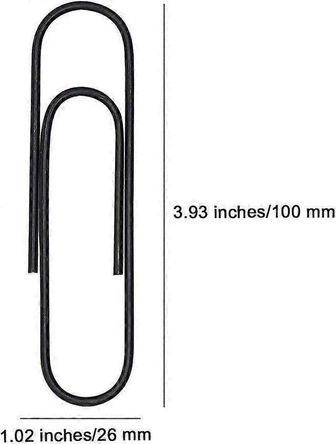 50 Pack Large Jumbo 4 Inches Long Paper Clips - 100mm Office Supply ...
