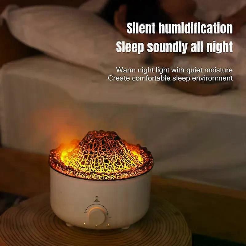 Volcanic Flame Aroma Diffuser Essential Oil 560Ml Ultrasonic Air ...