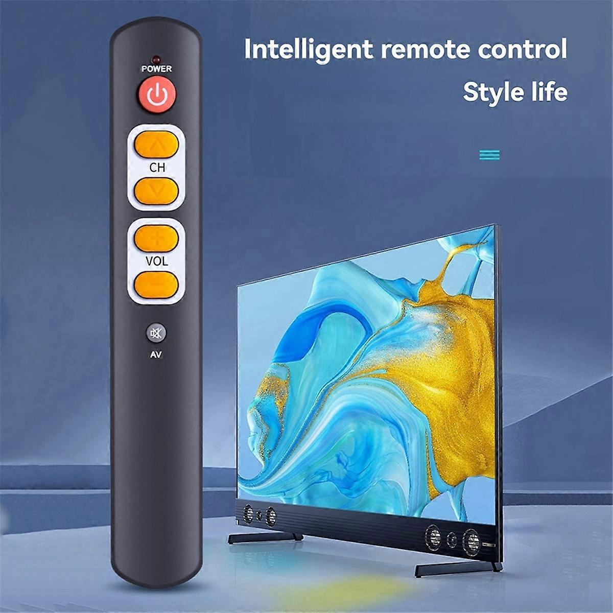 2PCS Universal 6-Button Smart Remote Control for TV,STB,DVD,DVB,VCR,B ...