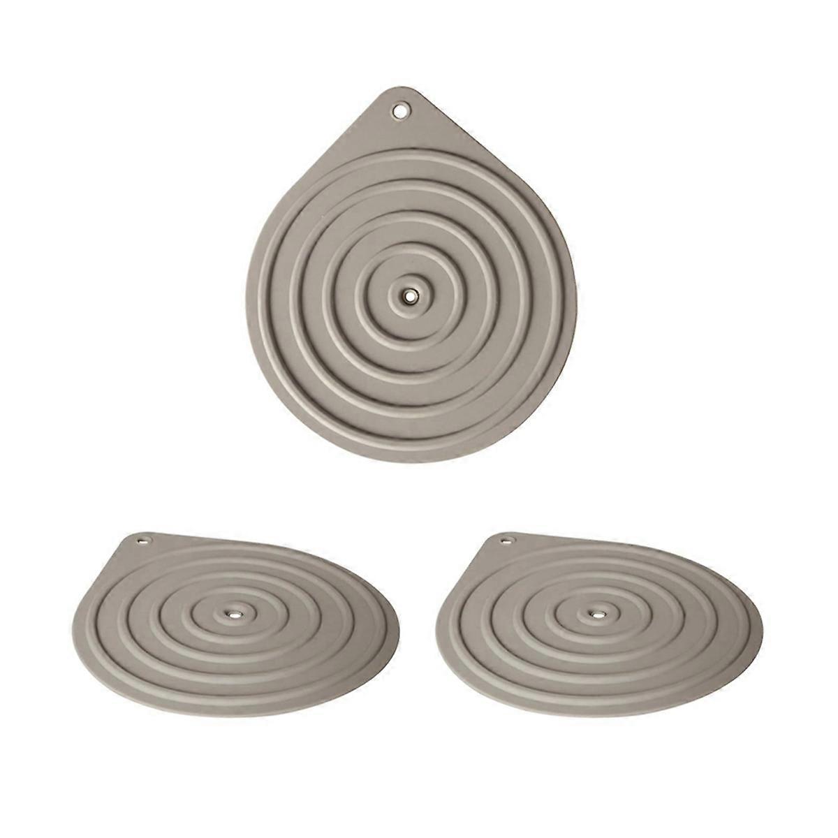 5 Pcs Silicone Microwave Plate Warmers, Non-Slip Food Warming Mats for ...