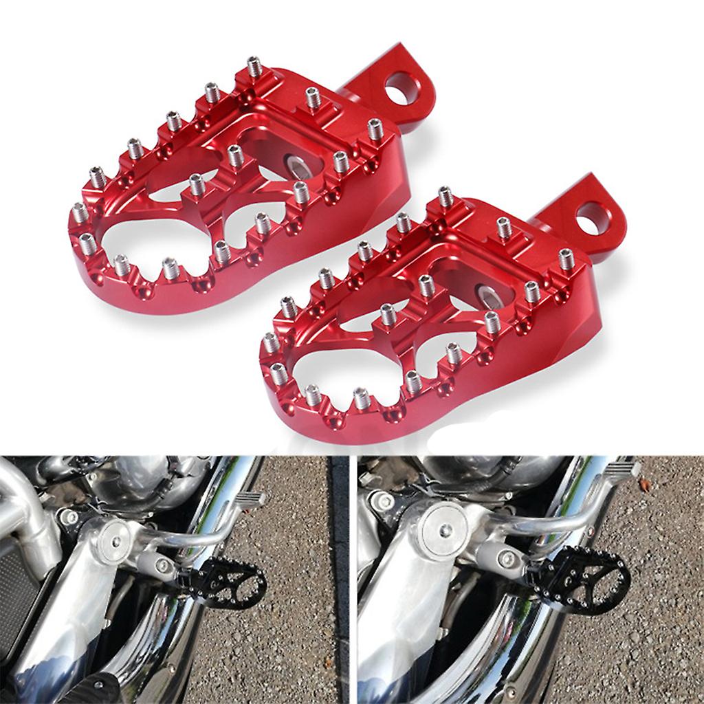 Cnc Wide Foot Pegs Motorcycle Footrest Foot Pegs Motorcycle ...