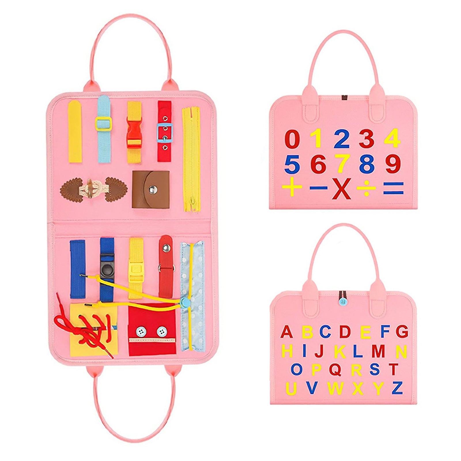 Toddler Busy Board Sensory Toy Basic Skills Activity Boards Fine Motor ...