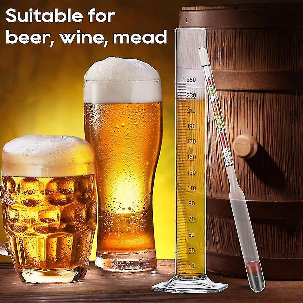 Home Wine Hydrometer, Triple Scale Hydrometer For Homemade Wine, Beer ...