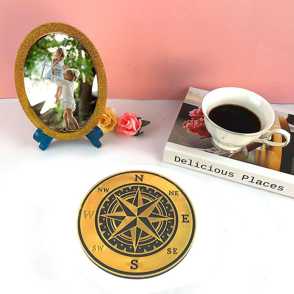 Compass Tray Mold Silicone Casting Epoxy DIY Art Resin Craft Mould ...