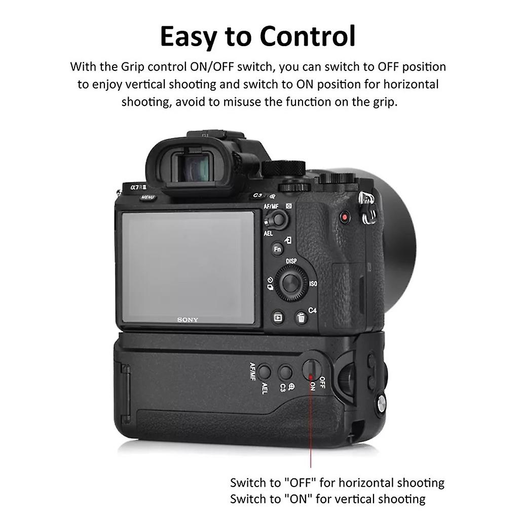 VG-C2EM Vertical Camera Battery Grip for A7II A7R2 A7M2 A7S2 Camera ...