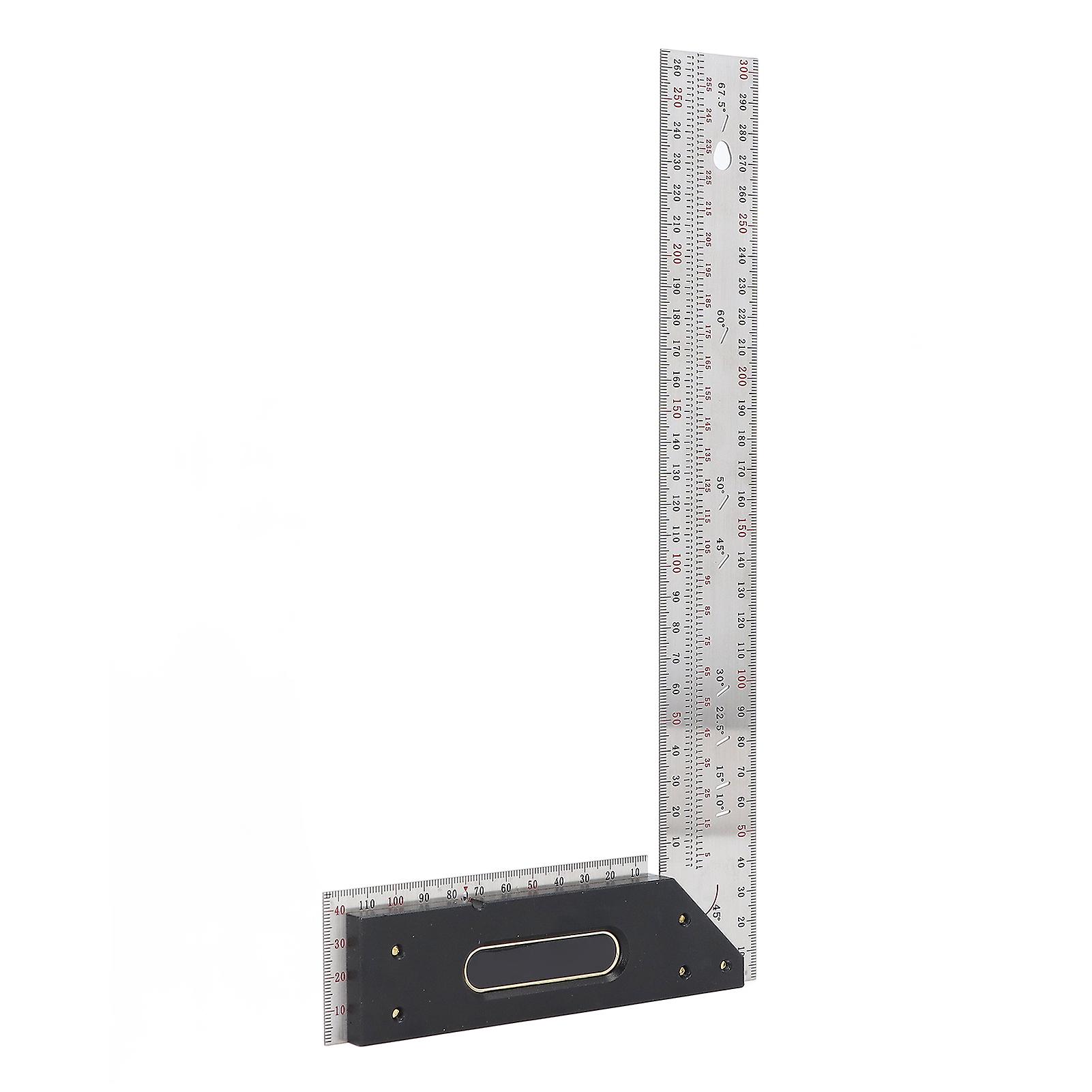 L Measurements Stainless Steel Carpenter Square Framing Ruler 300mm ...